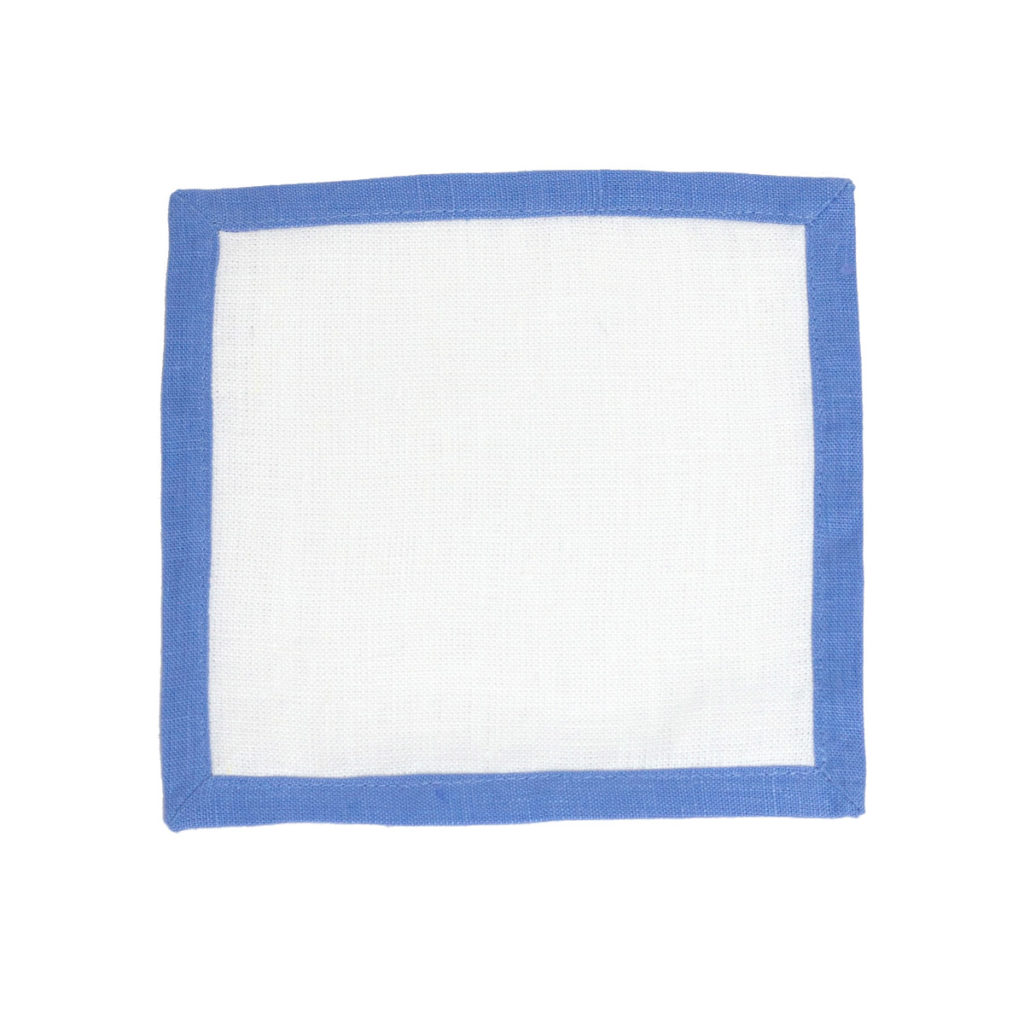 Narrow Border Cocktail Napkin - Lip Service Napkins