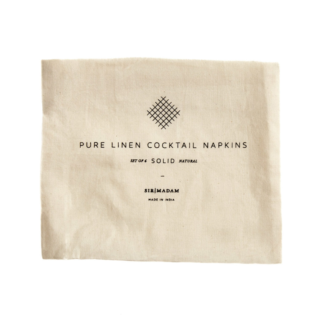 Natural Cocktail Napkins - Lip Service Napkins